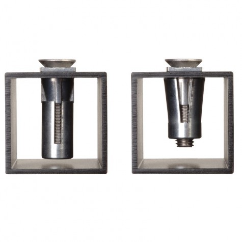 Fixation en acier inoxydable pour profil - Cheville expansion acier